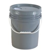 China Round 5 Gallon 20 liter Plastic PP Bucket With Spout Lid Handle For Water Paint Oil for sale