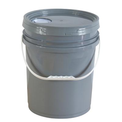 China Round 5 Gallon 20 liter Plastic PP Bucket With Spout Lid Handle For Water Paint Oil for sale