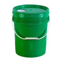 China Round 5 Gallon 20 liter Plastic PP Bucket With Spout Lid Handle For Water Paint Oil for sale