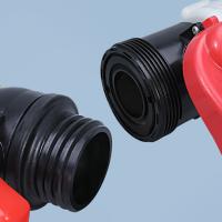 China IBC Tank Tote Water Drain Tank Adapter with Coarse Thread PP Ball Valve DN40 DN50 DN60 for sale