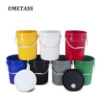China 100% Material Custom 5 Gallon Plastic Bucket for Paint Pail Chemical House Decoration for sale