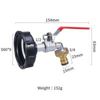 China IBC Tank Adapter Replacement Valve Fitting Reducing Connector for Home Garden Water for sale
