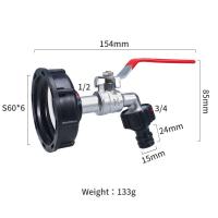 China IBC Tank Adapter Replacement Valve Fitting Reducing Connector for Home Garden Water for sale