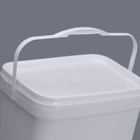 China 3 Liter Rectangular Plastic Bucket Pail with Seal Lid and Handle for Industrial Packaging of Pigments and Paint for sale