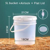 China 5L 10L 20L Translucent Fermentation Bucket for Household Processing Types Beer for sale