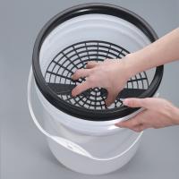 China 5gallon PP Car Detailing Wash Buckets Kit Dust Collector Filter Grid for sale