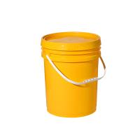 China Food Grade Unbreakable Empty Gallon Plastic Buckets With Handle And Lid For Car Shampoo for sale