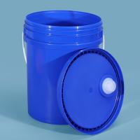 China Nozzle Spout Cover 20L Plastic Bucket for Lubricant and Water Translucent for sale
