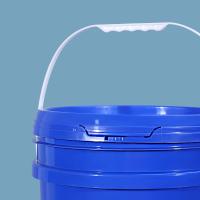 China Nozzle Spout Cover 20L Plastic Bucket for Lubricant and Water Translucent for sale