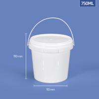 China Store Your Ice in Style with 1000ml Round Plastic Bucket and Lid Set for sale