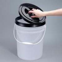 China Black 5 Gallon Auto Car Washing Bucket With Seperate Insert Gamma Lid for sale