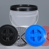 China Black 5 Gallon Auto Car Washing Bucket With Seperate Insert Gamma Lid for sale