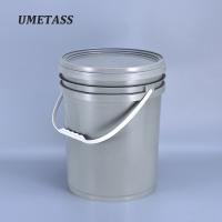 China Transparent 5 Gallon Round Plastic Bucket with Lid and Handle Made of 100% Material for sale