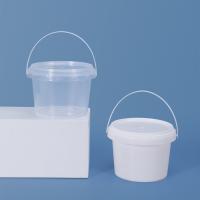 China 500ml Plastic Food Bucket With Handle for Liquid Honey Yogurt Popcorn Packing Container for sale