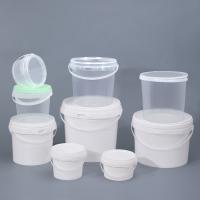 China 500ml Plastic Food Bucket With Handle for Liquid Honey Yogurt Popcorn Packing Container for sale