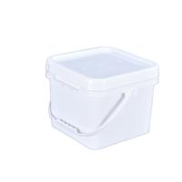 China Custom Printed Square Plastic Bucket with Lid - Food Grade 100% Virgin Material, Multiple Size Options Available for sale