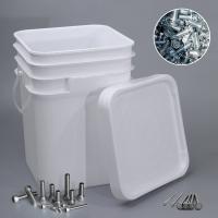 China 5L 9L 12L 18L 20L Rectangular Square Plastic Buckets for Hardware Accessories Storage for sale