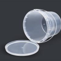 China Custom Color 1L Plastic Bucket With Lid For Keeping and Preserving Black Pepper Sauce for sale