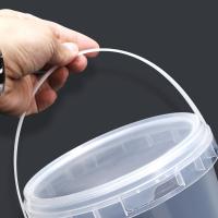 China 2L Capacity Plastic Pail With Lid for Cheese and Cream Storage Food Grade Customized Logo for sale