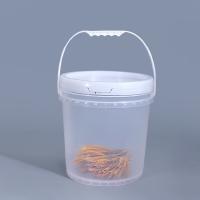 China 10L Plastic Paint Bucket With Metal Handle For Chemical Industry Silk Screen Printing for sale