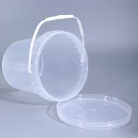 China 3L Food Grade PP Plastic Pails with Custom Logo Printing - Round Shape Industrial Containers for sale