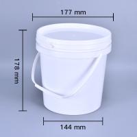China 3L Food Grade PP Plastic Pails with Custom Logo Printing - Round Shape Industrial Containers for sale