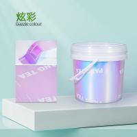 China Customized Logo PP Transparent Packaging Bucket for Ice Cream Container 100% Material for sale