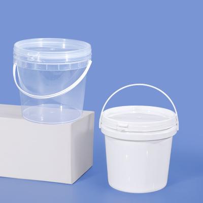 China UMETASS 2L Clear Food Grade Plastic Bucket with Lid 155mm Height Leakproof PP Container for sale