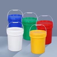 China Custom Logo 10L Plastic Bucket for Silk Screen Printing - Food Grade HDPE Container with 10 Liter Capacity for sale