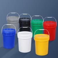 China Secure Seal Lids Round 20L HDPE Plastic Pail for Industrial Chemical Paint Containers for sale