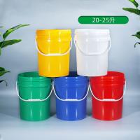 China Secure Seal Lids Round 20L HDPE Plastic Pail for Industrial Chemical Paint Containers for sale