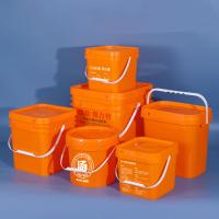 China Acrylic Plastic Ice Bucket 8 Liter  White / Yellow Color for sale