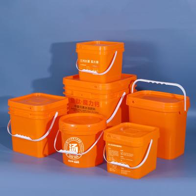 China Acrylic Plastic Ice Bucket 8 Liter  White / Yellow Color for sale