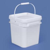 China Acrylic Plastic Ice Bucket 8 Liter  White / Yellow Color for sale