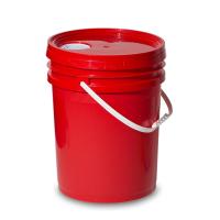 China Customized Logo Paint Container Stacking Empty Plastic Barrel with Tamper Evident Lid for sale