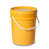 China Customized Logo Paint Container Stacking Empty Plastic Barrel with Tamper Evident Lid for sale
