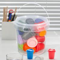 China Translucent Plastic Coffee Bean Storage Bucket 5L-20L Capacity with Secure Lid and Handle for Food-Grade Preservation for sale