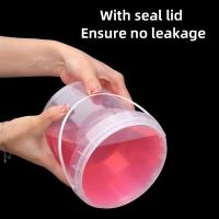 China 300ml 5 liter IML Customized Plastic Bucket With Lid For Honey Cookie Yogurt Butter Sauces for sale