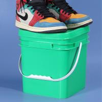 China Food Grade PP Square Plastic Buckets 5L 10L 13L 16L 25L Capacity for Snacks and Water Storage for sale