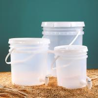 China Custom Size 5L Plastic Bucket With Lid for Beer Wine Fruit Enzyme Food Sample Supplied for sale