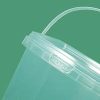 China Other Food Grade Thicken Plastic Bucket With Holder And Lid For Seafood Snack OEM Color Printing for sale