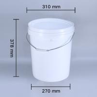 China PP 20 Liter Plastic Bucket for Durable Chemical Paint Made of Recycled Material for sale