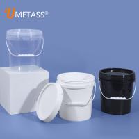China 500ml 20L Food Grade Oil Ice Water Brew Plastic Paint Bucket with Custom Metal Lid for sale