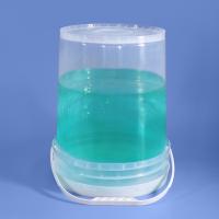 China 20L Customize Color Printing Goods Clear Empty Round 5 Gallon Car Paint Bucket With Lid for sale