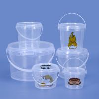 China Custom Label Printing 2L Food Grade PP Round Bucket with Handle and Leakproof Lid for sale