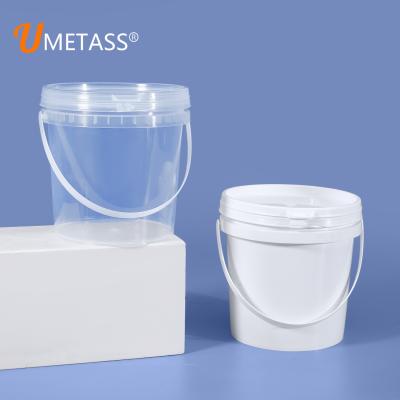 China UMETASS 1Liter PP Plastic Ice Cream Cookies Honey Leak Proof Food Bucket Container for sale