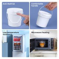 China UMETASS 1Liter PP Plastic Ice Cream Cookies Honey Leak Proof Food Bucket Container for sale