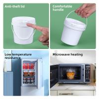 China 500ml Round PP Plastic Ice Cream Buckets with Custom Logo - Lightweight Food-Grade Containers for sale