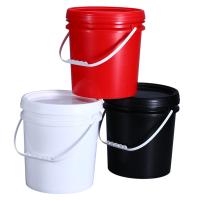 China Food Grade Plastic Buckets With Lids Silk Screen Heat Transfer Printing Capacity 1-26L for sale