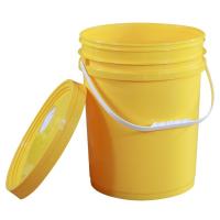 China Food Grade Plastic Buckets With Lids Silk Screen Heat Transfer Printing Capacity 1-26L for sale